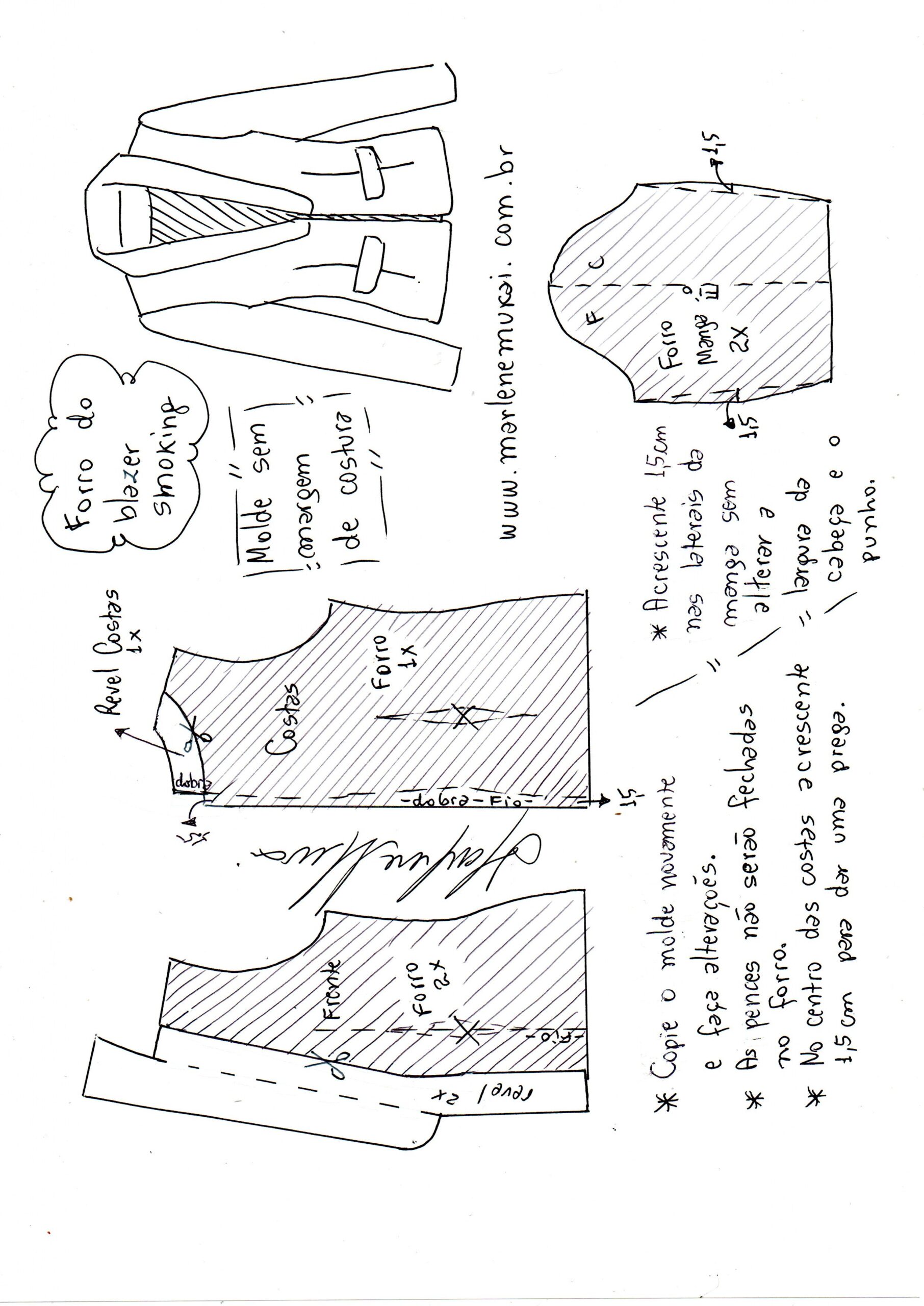 Blazer gola smoking - Marlene Mukai